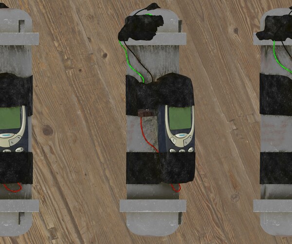 ArtStation - IED Pipe Bomb - Game Ready Asset | Game Assets