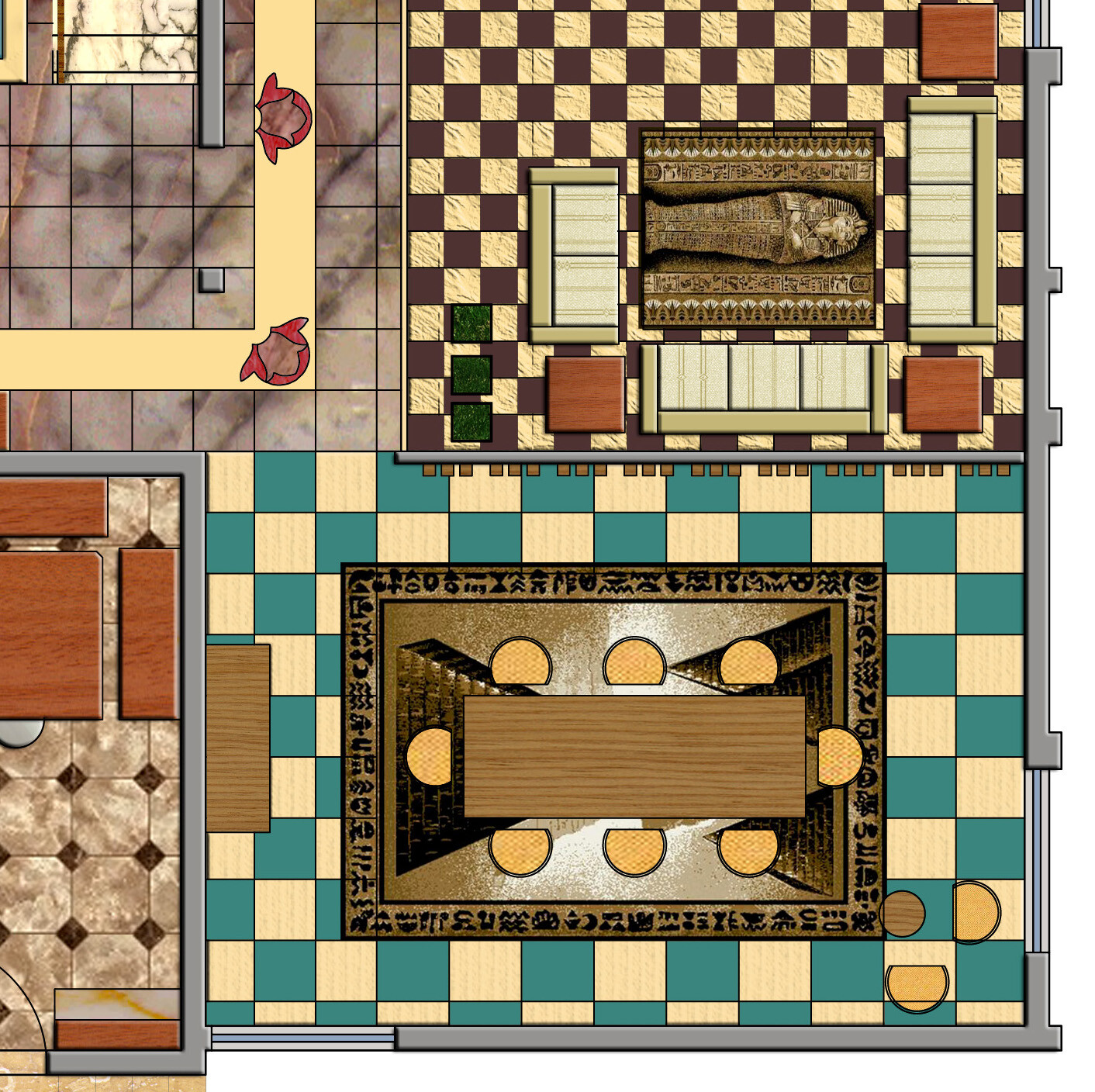 ArtStation - 2D Floor Plan Rendering 2 | Artworks