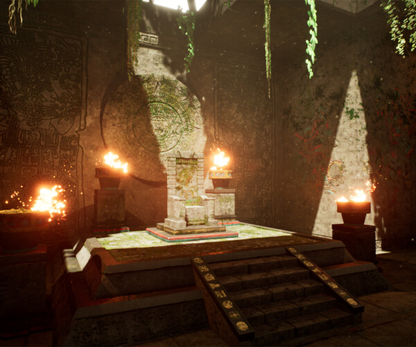 ArtStation - Aztec Temple Modular | Game Assets