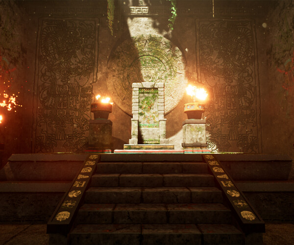 ArtStation - Aztec Temple Modular | Game Assets