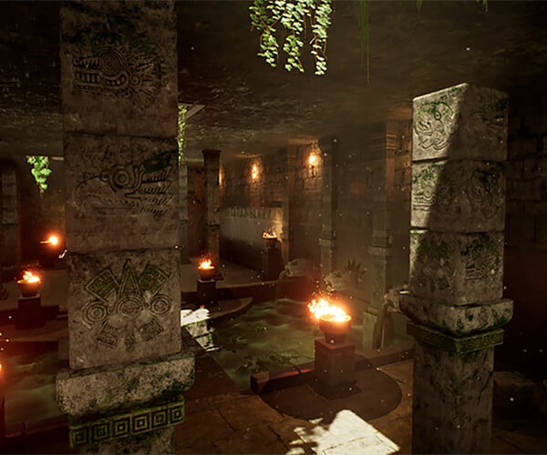 ArtStation - Aztec Temple Modular | Game Assets