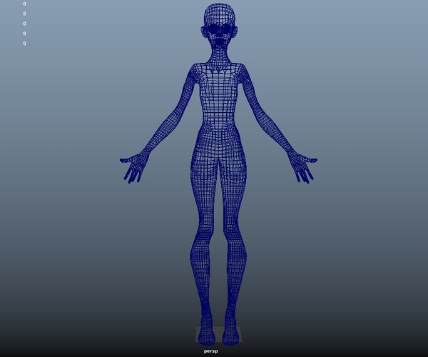 ArtStation - Stylized Girl Base mesh | Resources