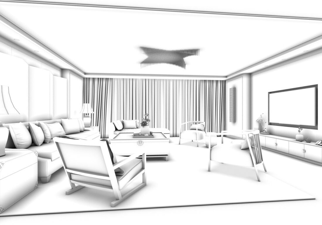 ArtStation - Stylish avant-garde living room design 89 | Resources