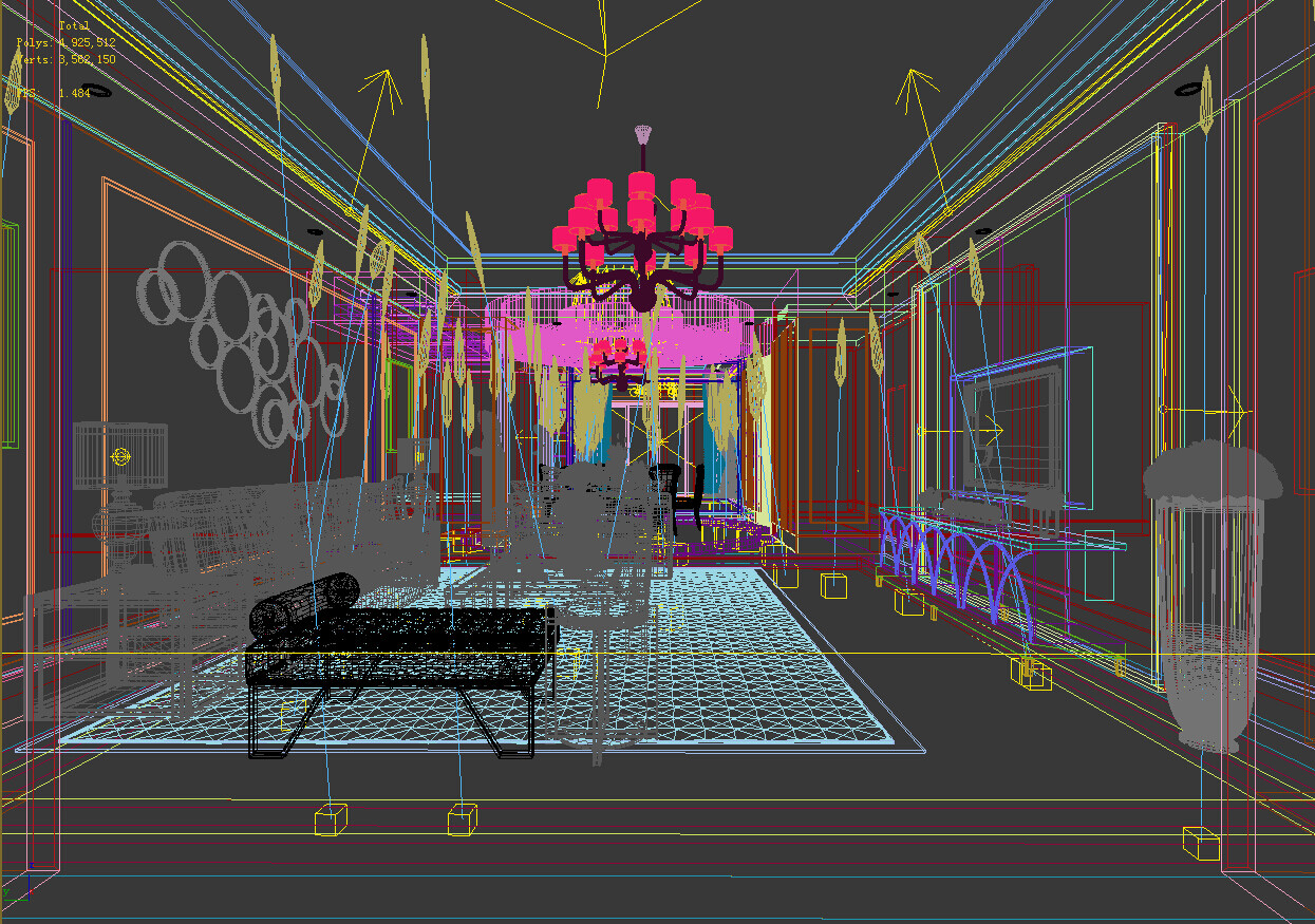 ArtStation - Stylish avant-garde living room design 121 | Resources