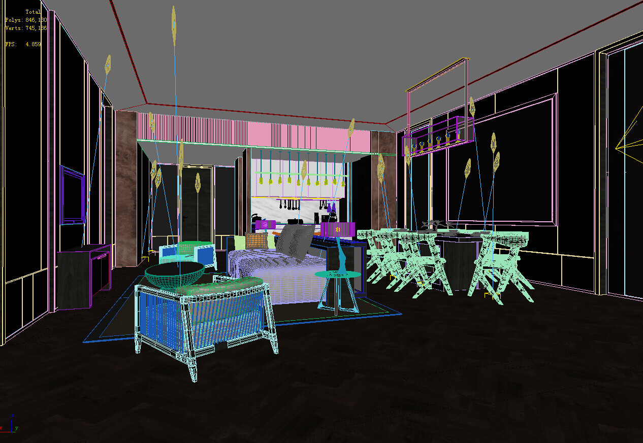 ArtStation - Stylish avant-garde living room design 136 | Resources