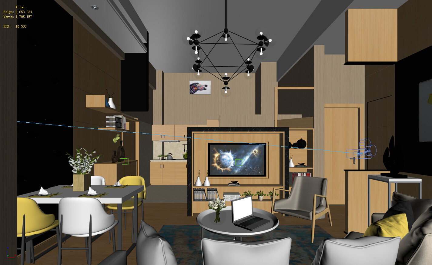 ArtStation - Stylish avant-garde living room design 147 | Resources