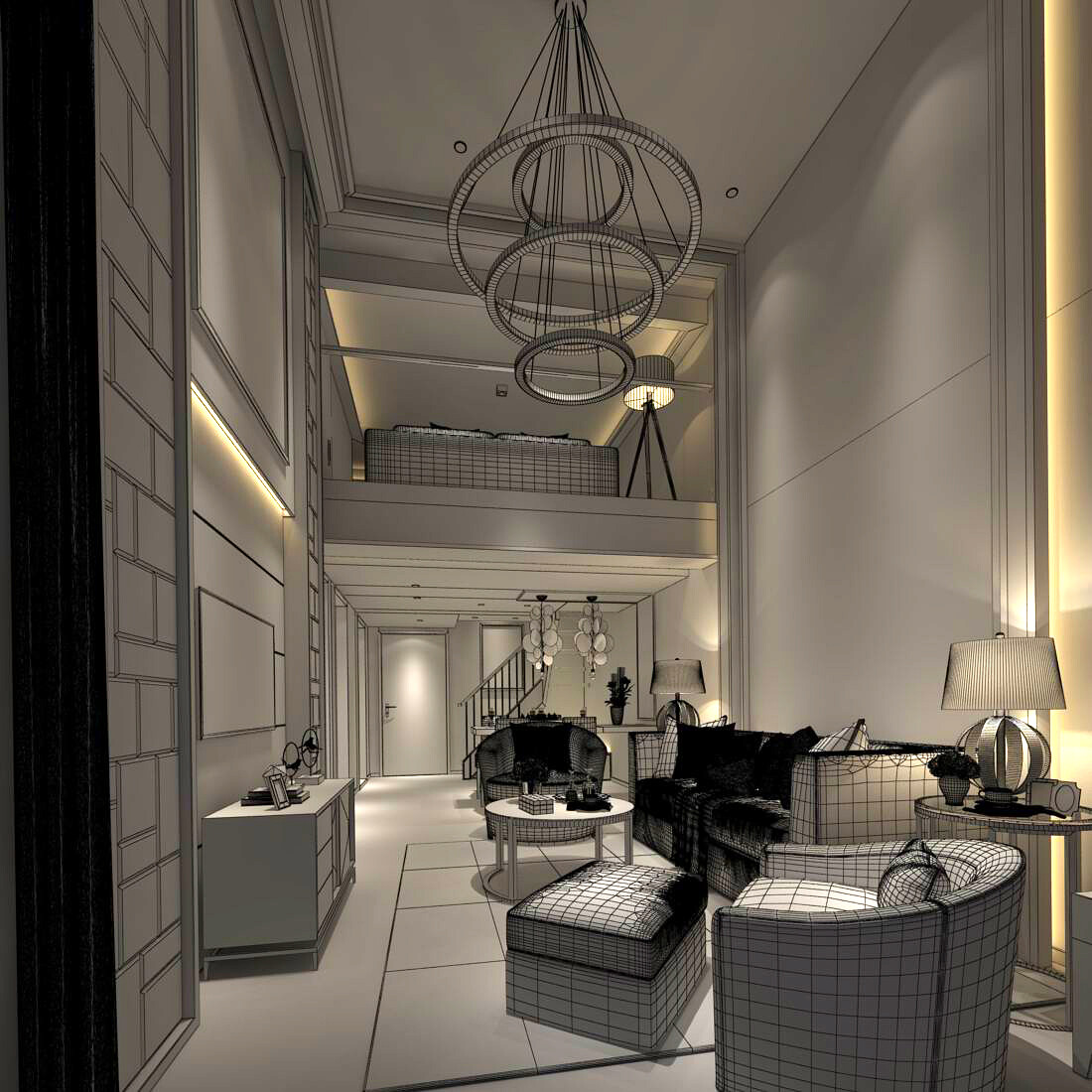 ArtStation - Stylish avant-garde living room design 149 | Resources