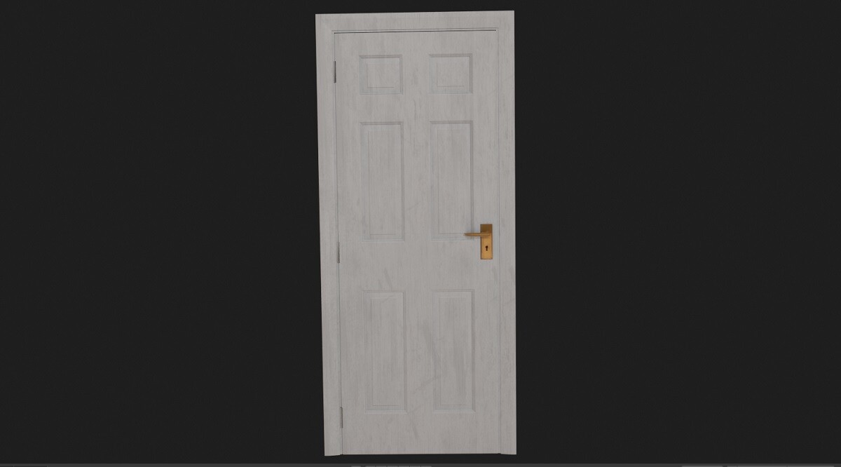 ArtStation - Wooden Door 3D Model | Game Assets