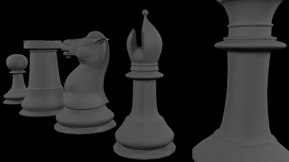 ArtStation - Chess Pieces | Game Assets