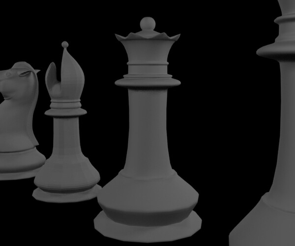 ArtStation - Chess Pieces | Game Assets