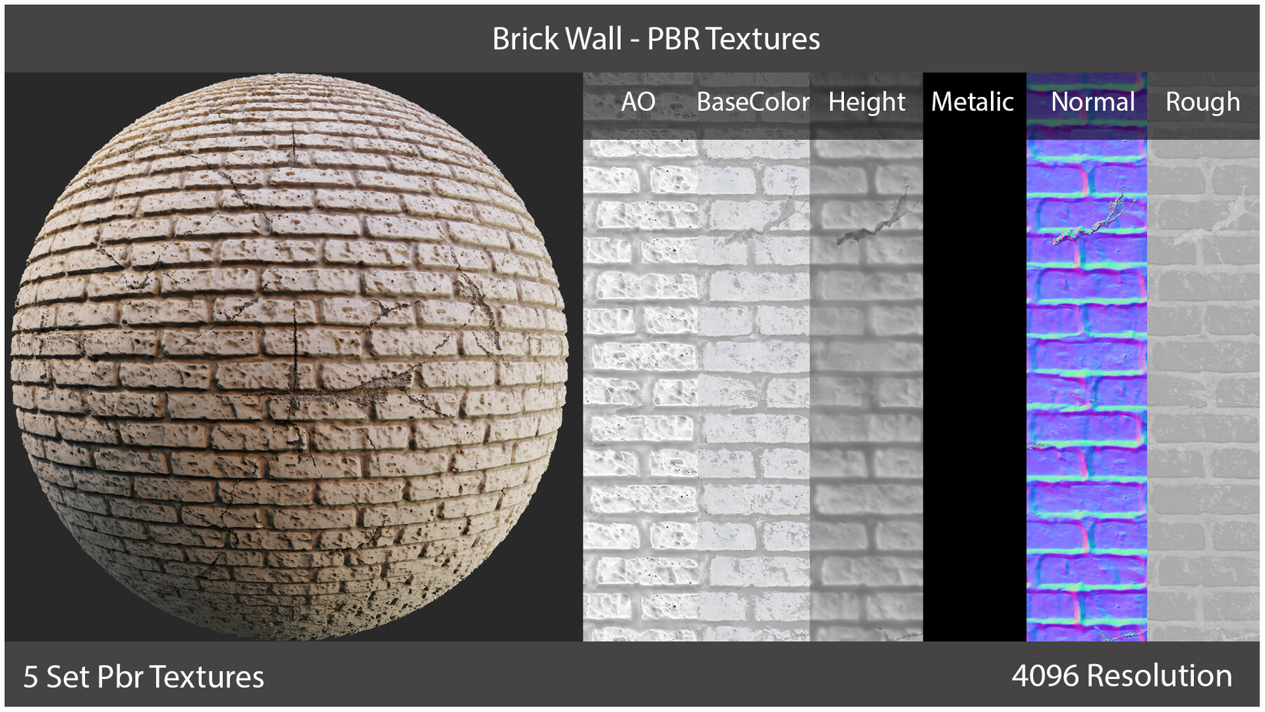 ArtStation - Brick Wall - PBR Textures | Game Assets