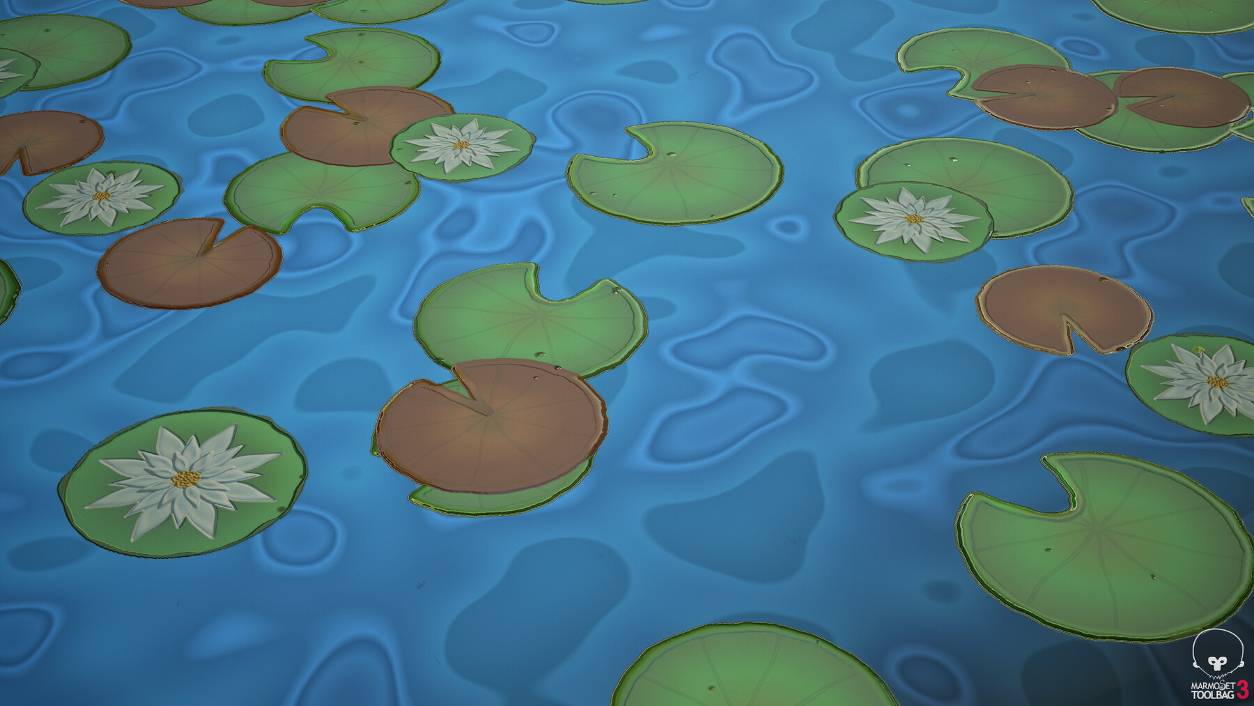 ArtStation - Pond Lily Pad Stylized Material - Substance Designer ...