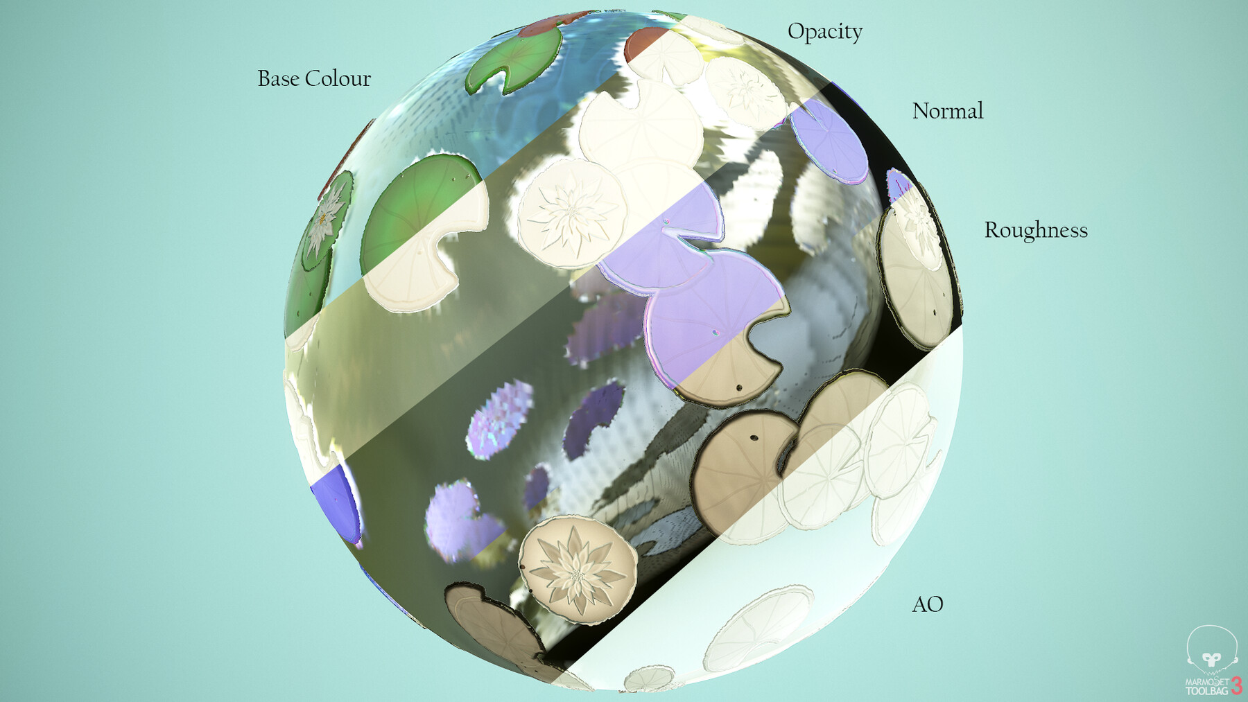 ArtStation - Pond Lily Pad Stylized Material - Substance Designer ...