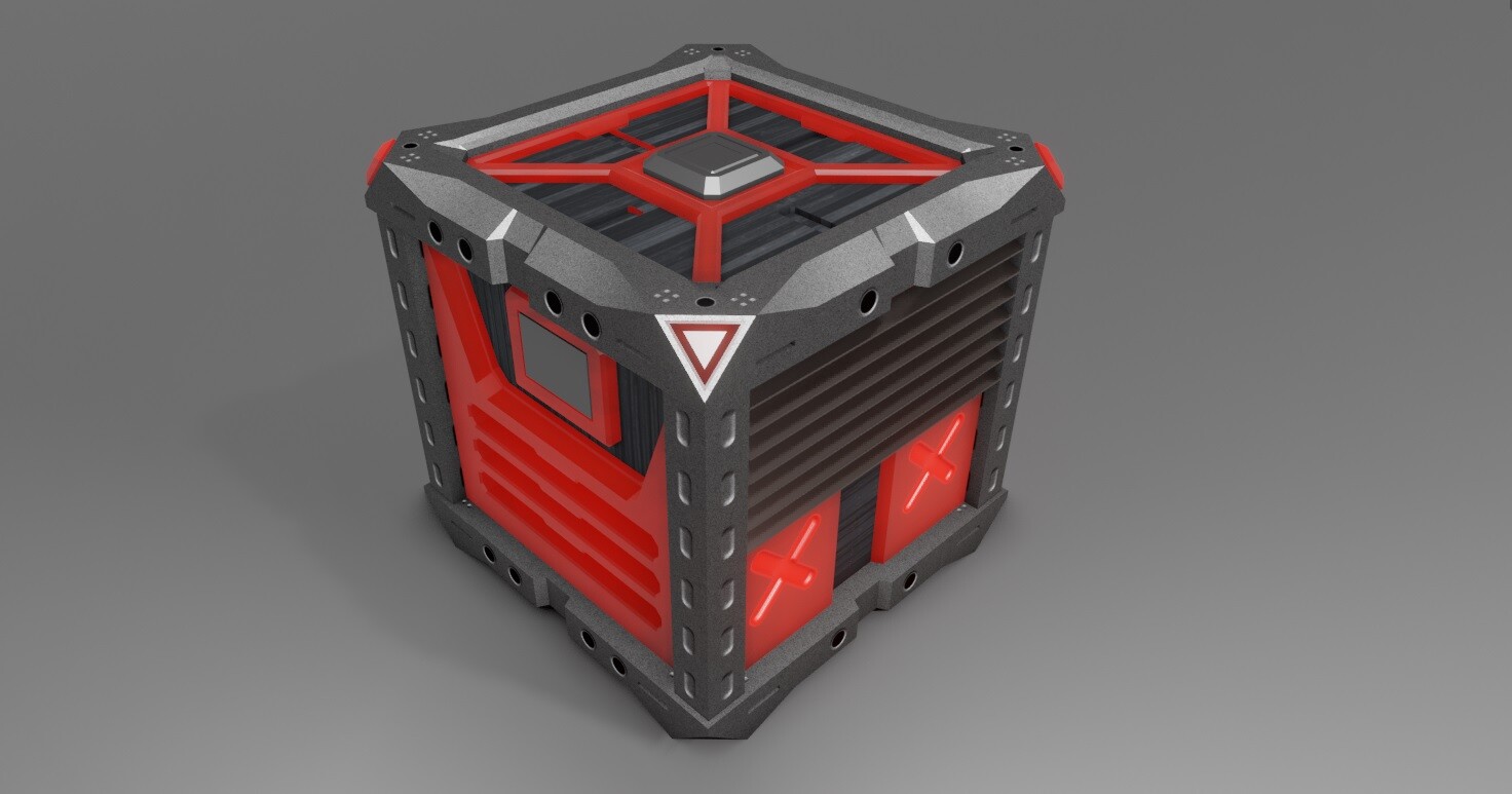 ArtStation - Sci-Fi Box Crate | Game Assets