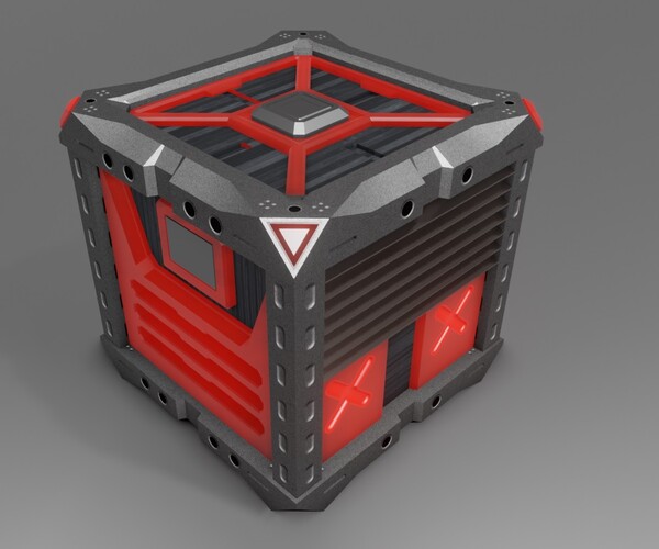 ArtStation - Sci-Fi Box Crate | Game Assets