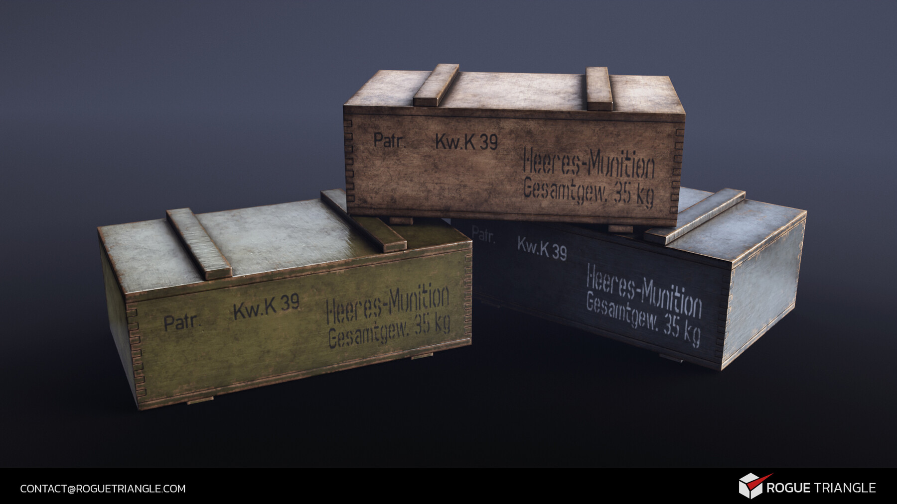 ArtStation - WWII German Asset Bundle #1 Lowpoly | Game Assets