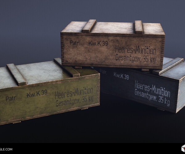 ArtStation - WWII German Asset Bundle #1 Lowpoly | Game Assets