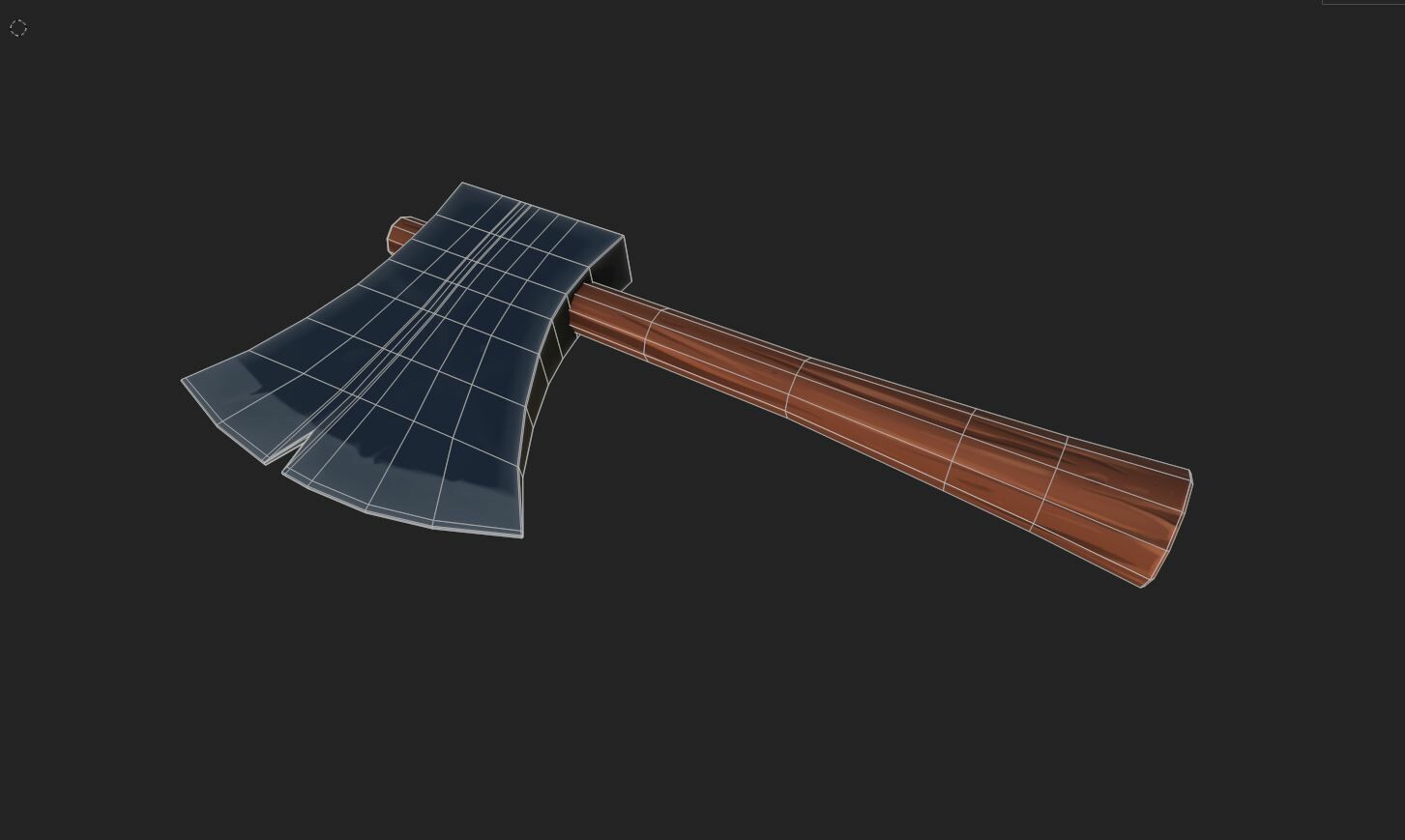 ArtStation - Low-Poly 3D Model Stylised Ax | Game Assets