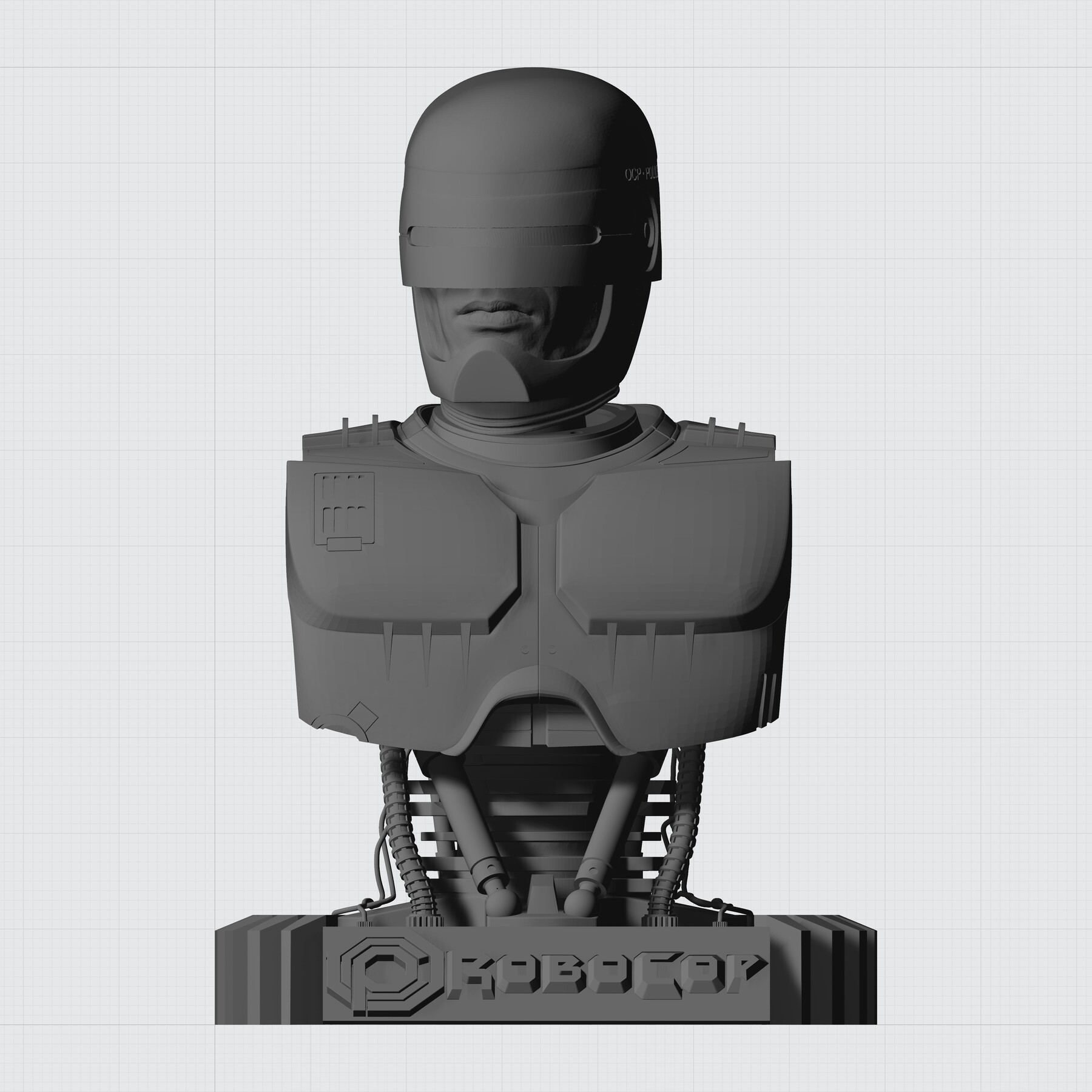 ArtStation - Robocop Bust for 3d Print 3D print model | Resources