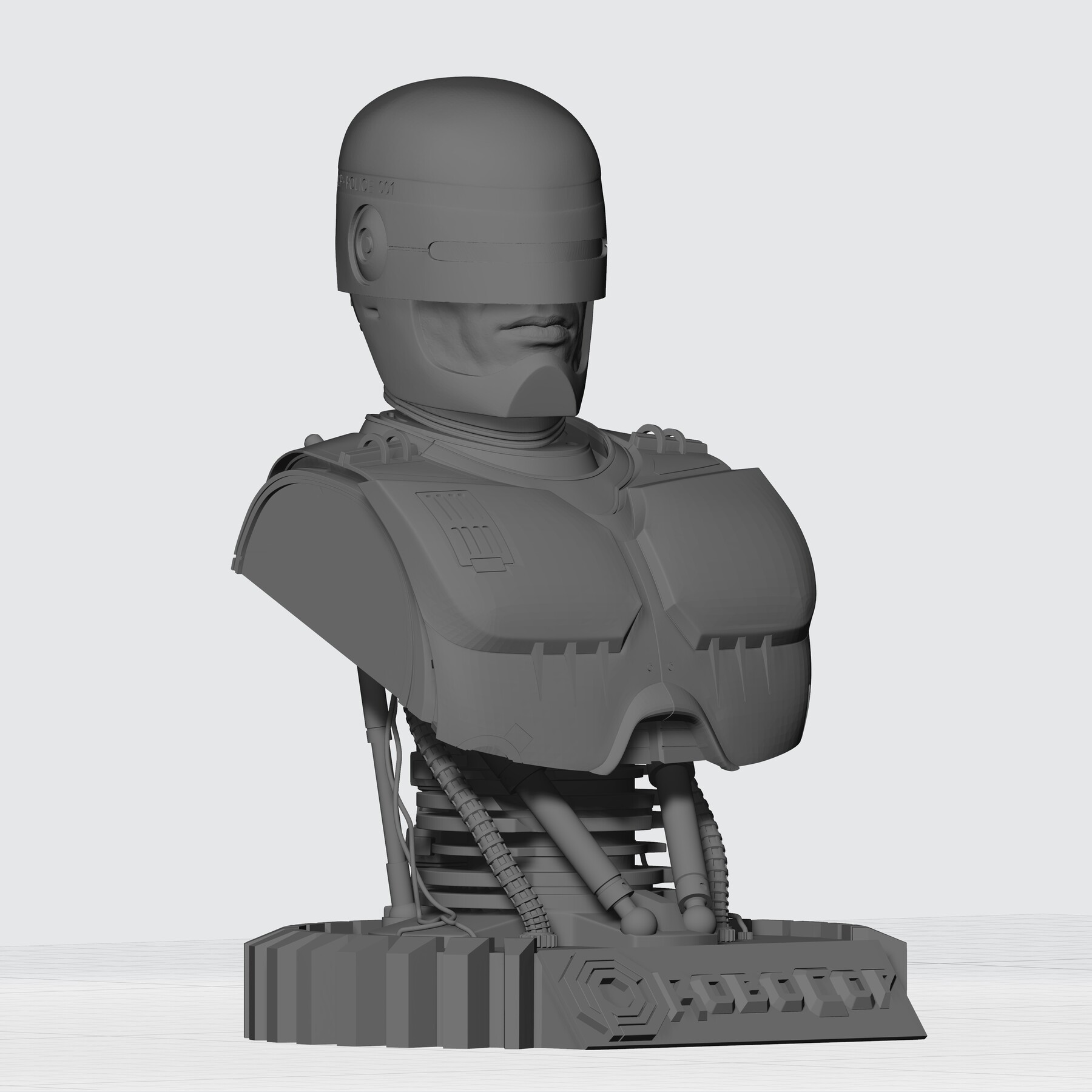 ArtStation - Robocop Bust for 3d Print 3D print model | Resources