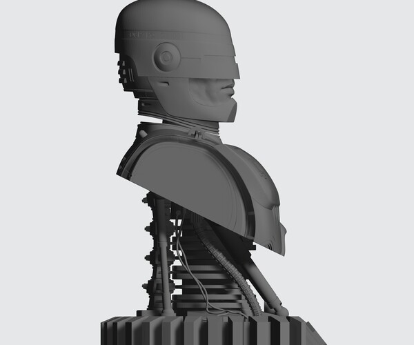 ArtStation - Robocop Bust for 3d Print 3D print model | Resources