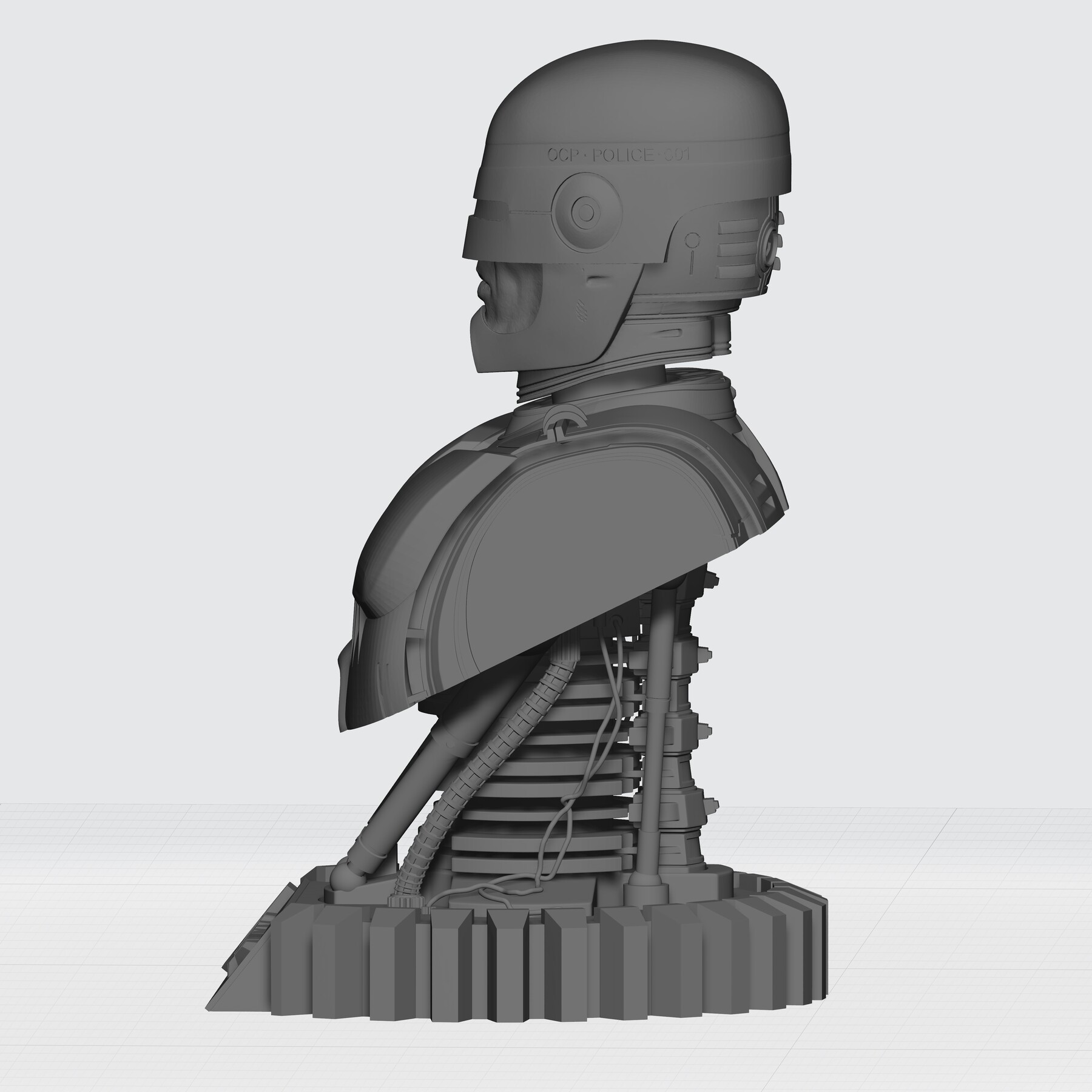 ArtStation - Robocop Bust for 3d Print 3D print model | Resources