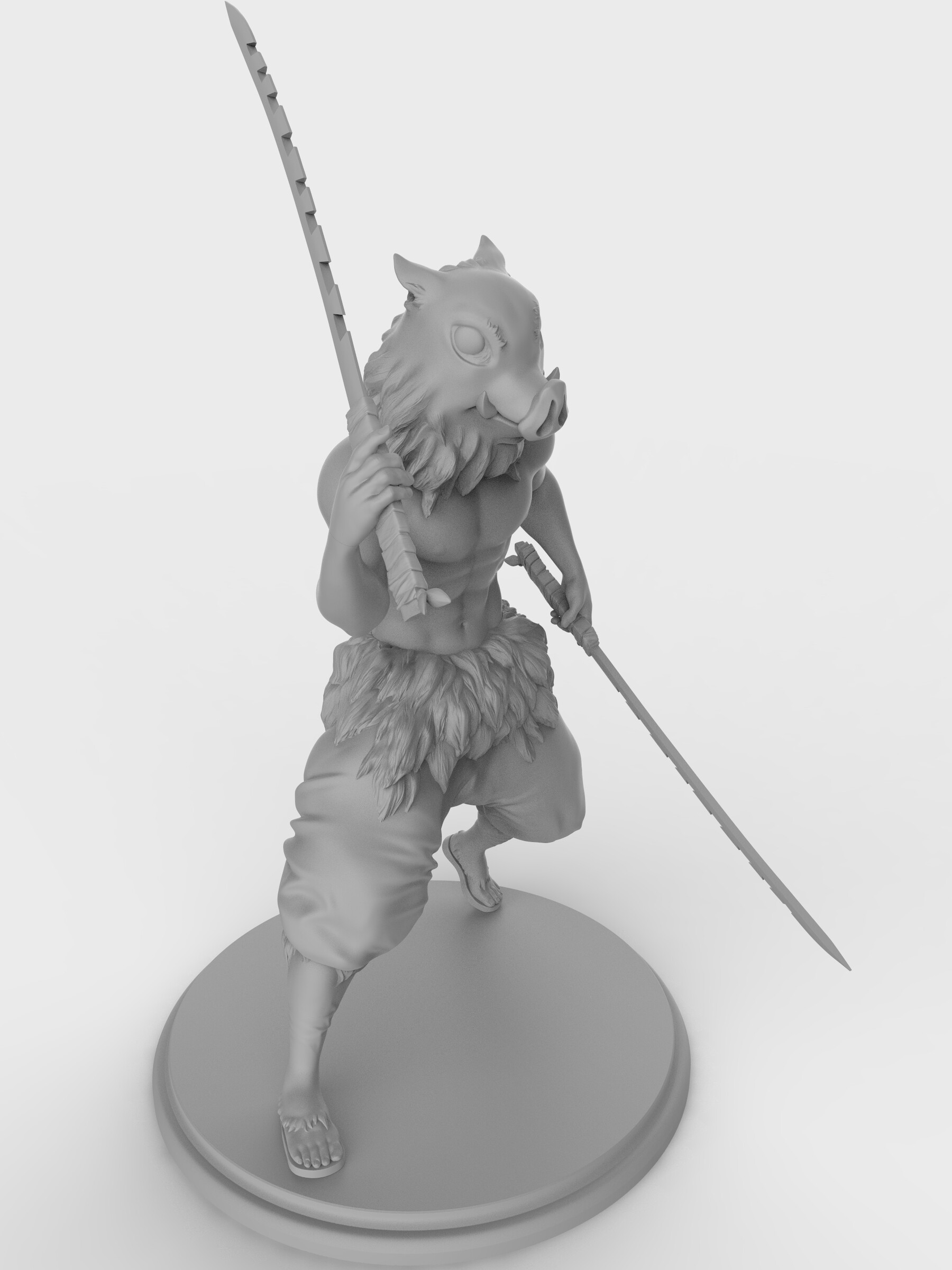 ArtStation - Hashibira Inosuke from Demon Slayer 3D print model | Resources