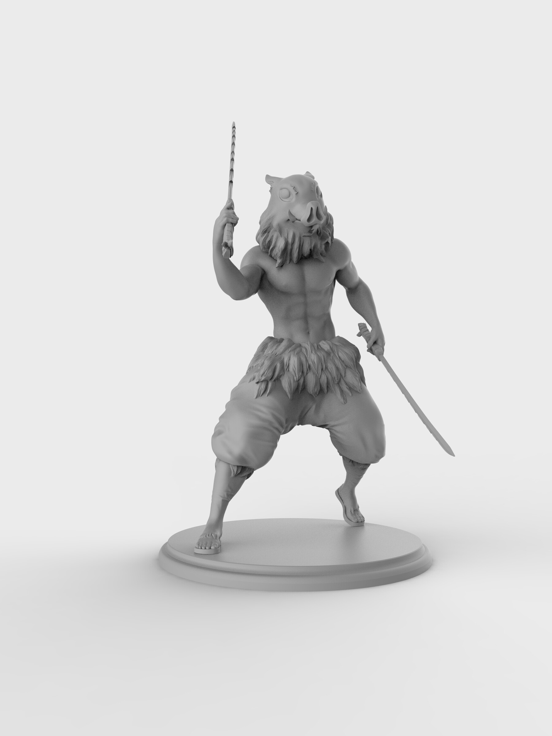 ArtStation - Hashibira Inosuke from Demon Slayer 3D print model | Resources