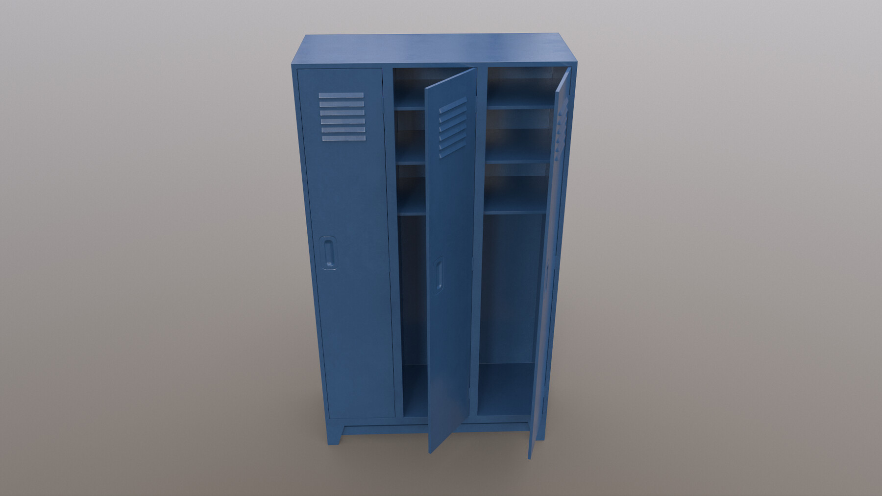 ArtStation - PBR School Gym Locker 08 - Blue Dark | Game Assets