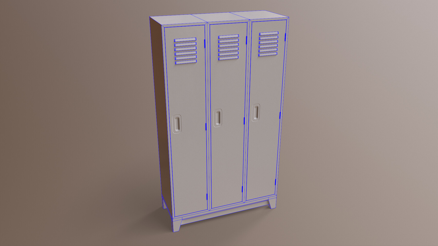 ArtStation - PBR School Gym Locker 08 - Orange | Game Assets