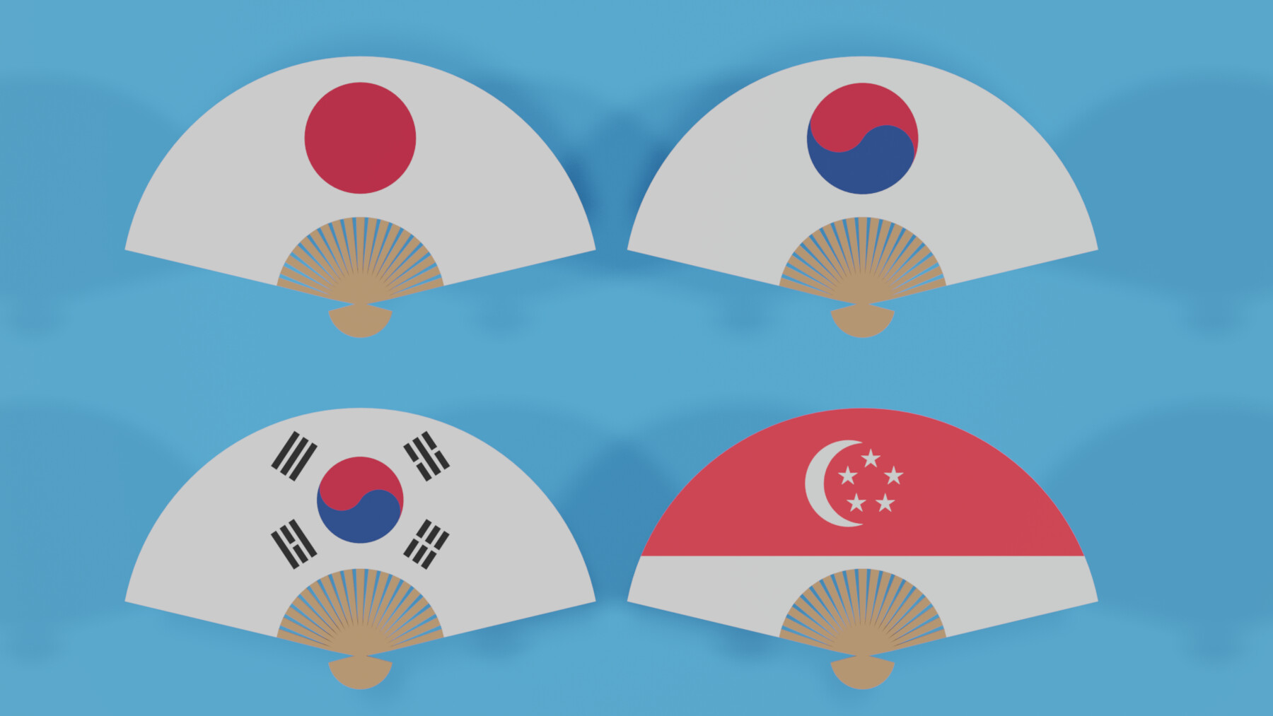 ArtStation - Asian Hand Fan Collection | Resources