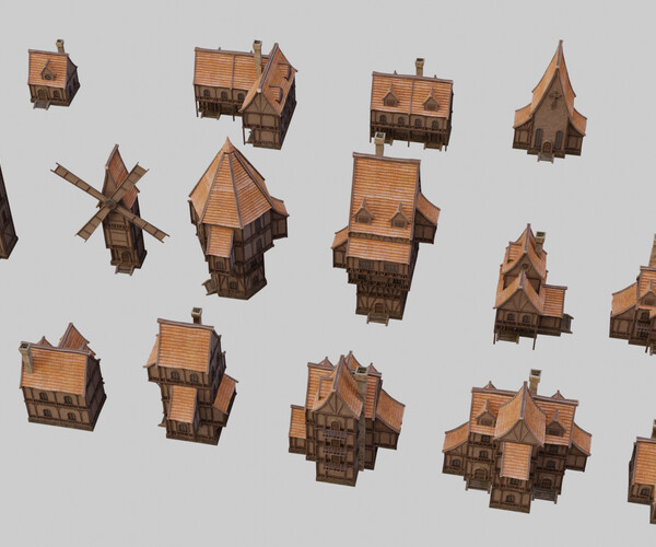 ArtStation - Medieval Buildings Pack | Game Assets