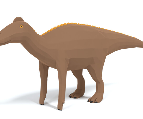 ArtStation - Low Poly Cartoon Edmontosaurus Dinosaur | Game Assets