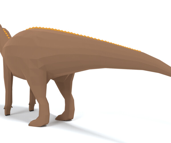 ArtStation - Low Poly Cartoon Edmontosaurus Dinosaur | Game Assets