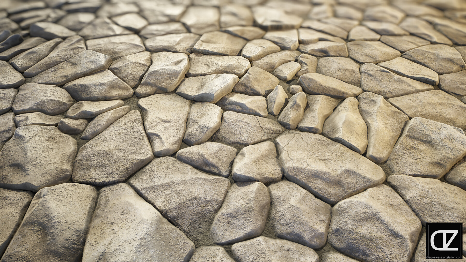 ArtStation - PBR - SOFT WHITE ROCKS SURFACE - 4K MATERIAL | Game Assets