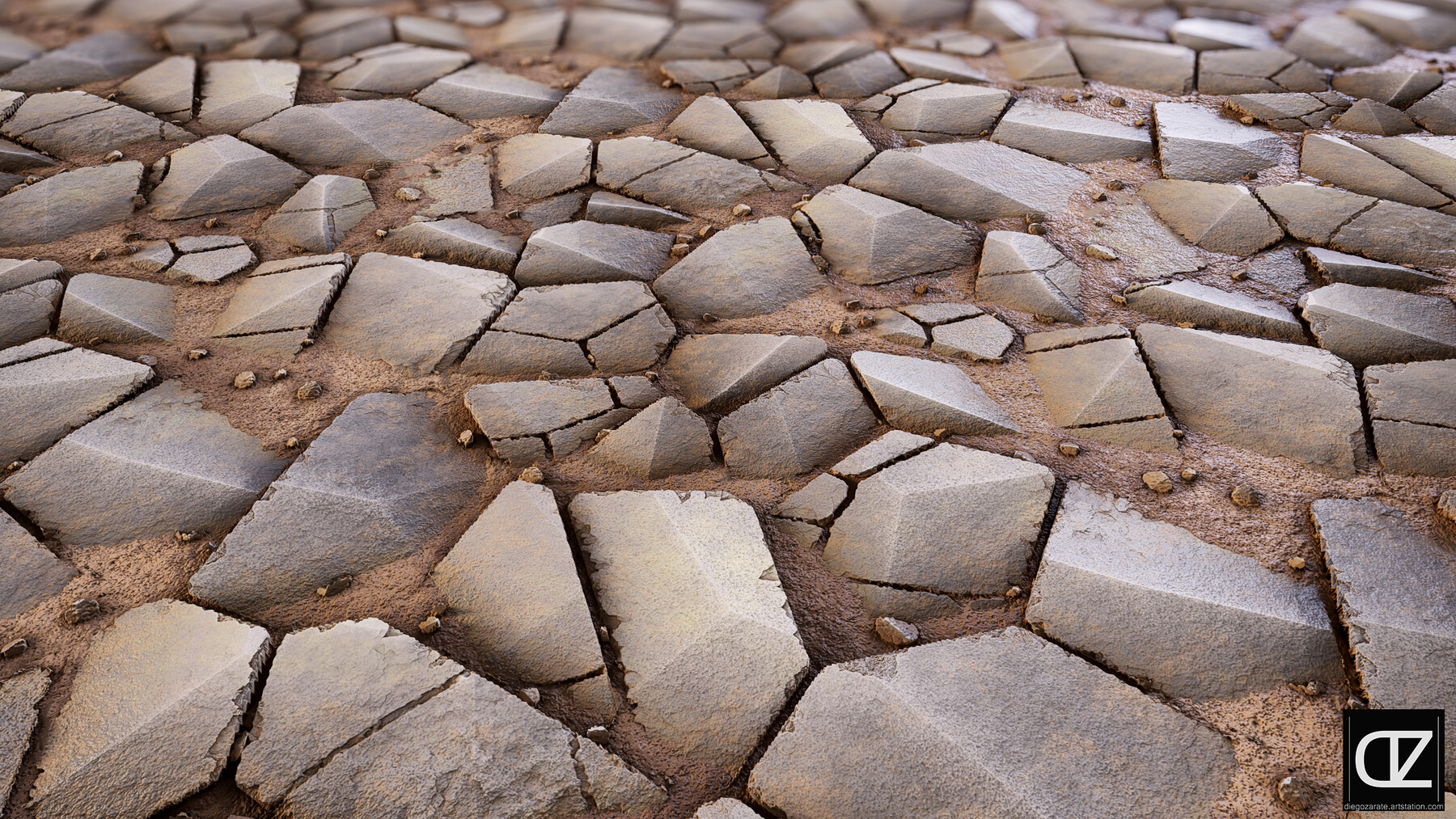 ArtStation - PBR - ABNORMAL STYLIZED SEA ROCKS - 4K MATERIAL | Game Assets