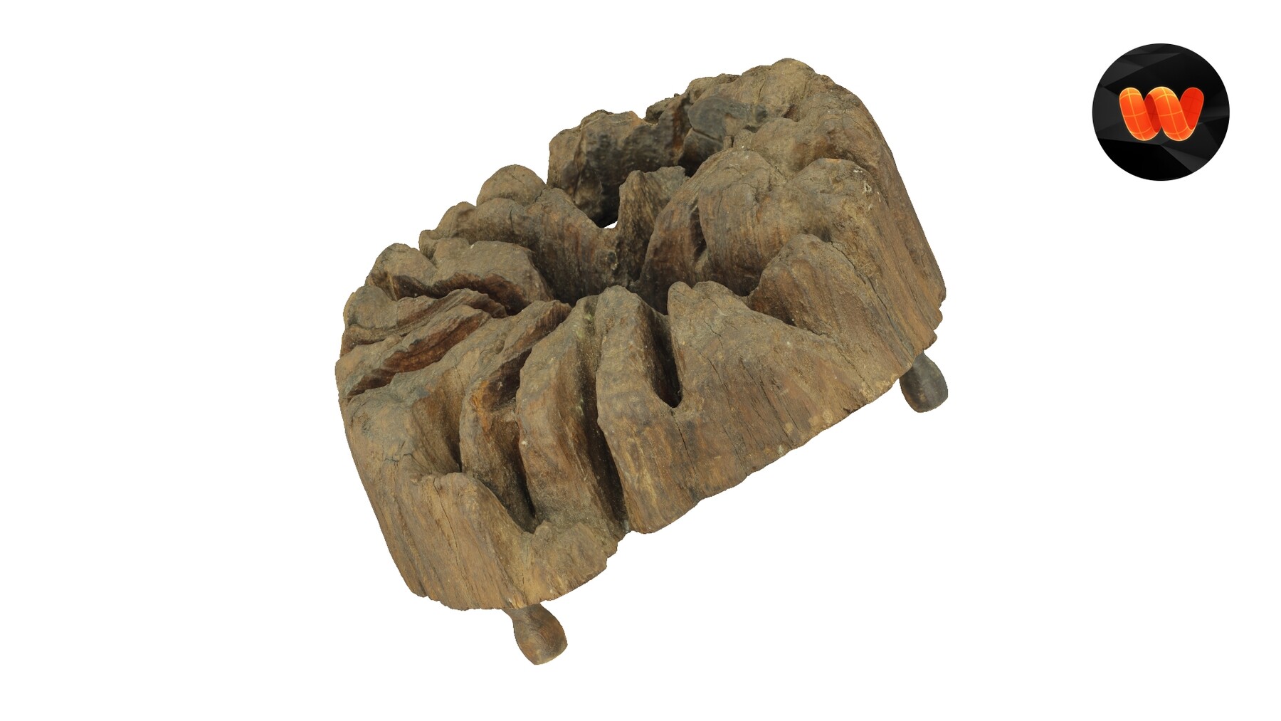 ArtStation - Rustic Wooden Furniture Raw Scanned 3D Model | Resources