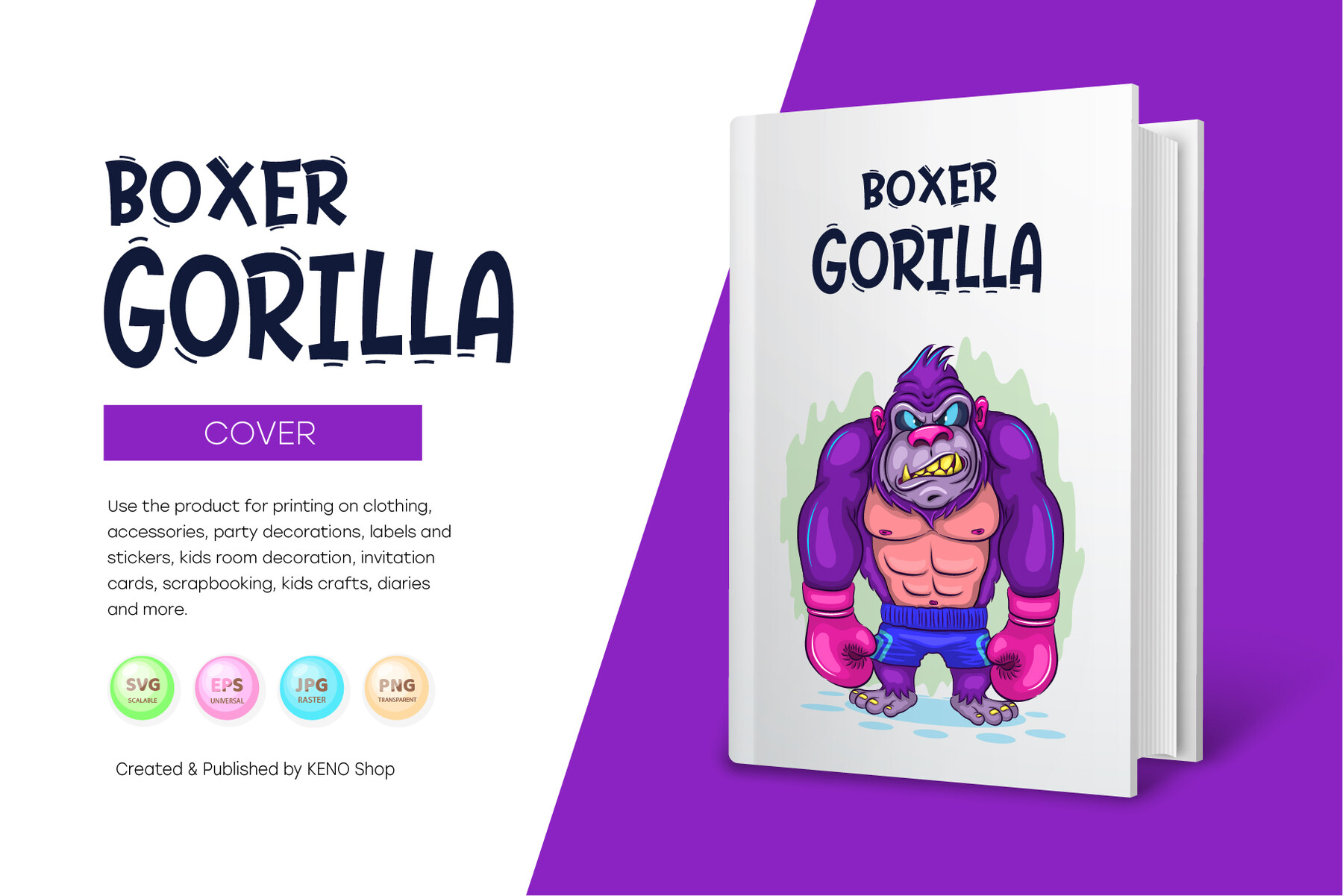 ArtStation - Cartoon Gorilla Boxer. | Artworks