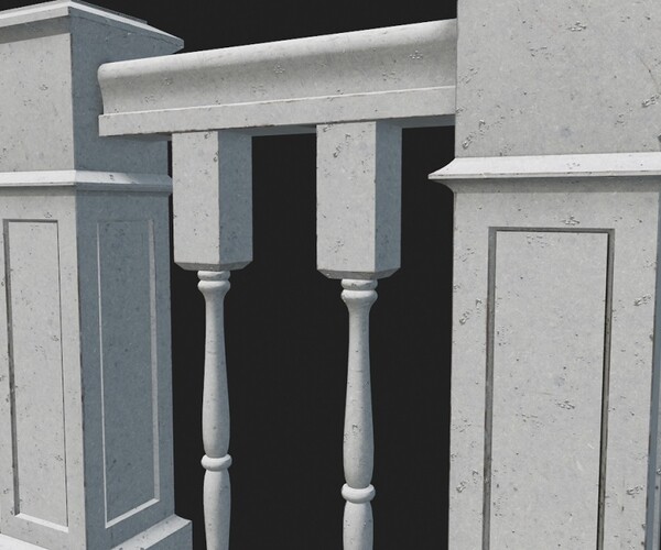 ArtStation - Handrail Staircase | Game Assets