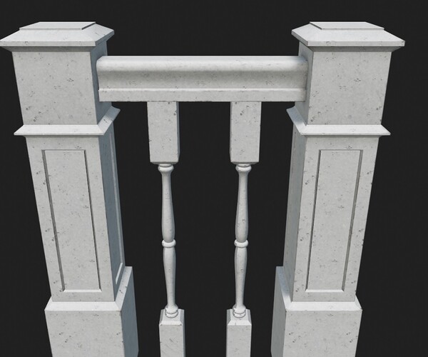 ArtStation - Handrail Staircase | Game Assets