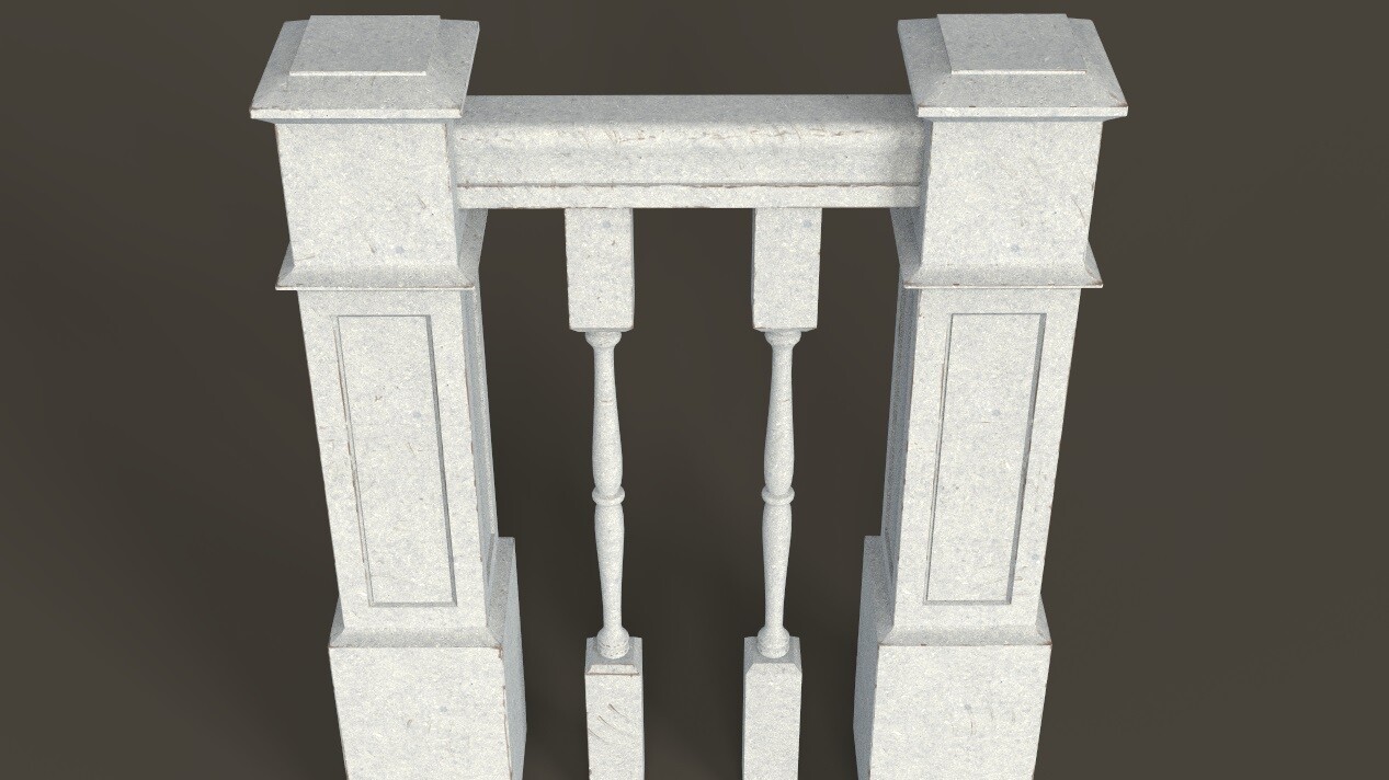 ArtStation - Handrail Staircase | Game Assets