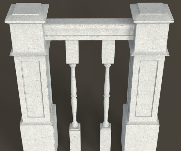 ArtStation - Handrail Staircase | Game Assets