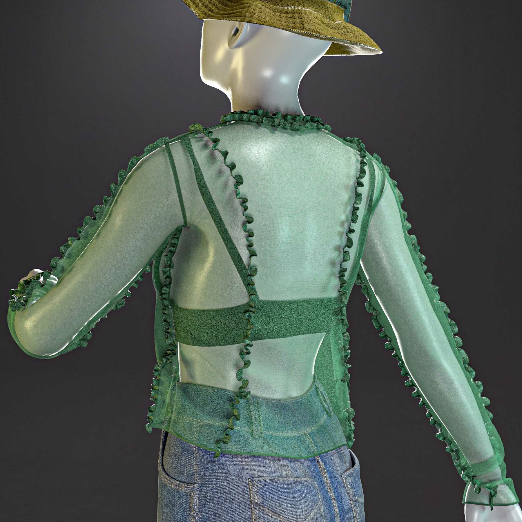 ArtStation - Marvelous Designer + Clo3d + OBJ + FBX + Texture : Second ...