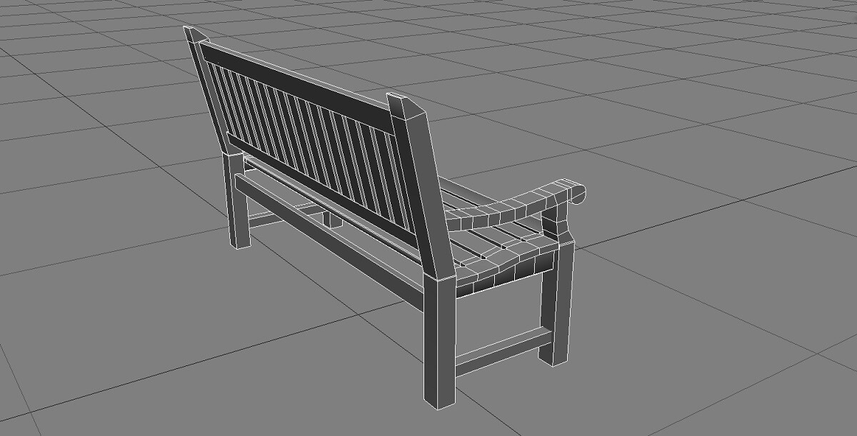 ArtStation - Garden Bench | Game Assets