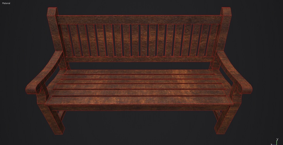 ArtStation - Garden Bench | Game Assets