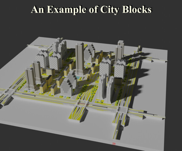 ArtStation - Building Blocks for Modern City Scenes – Kit 01 | Game Assets