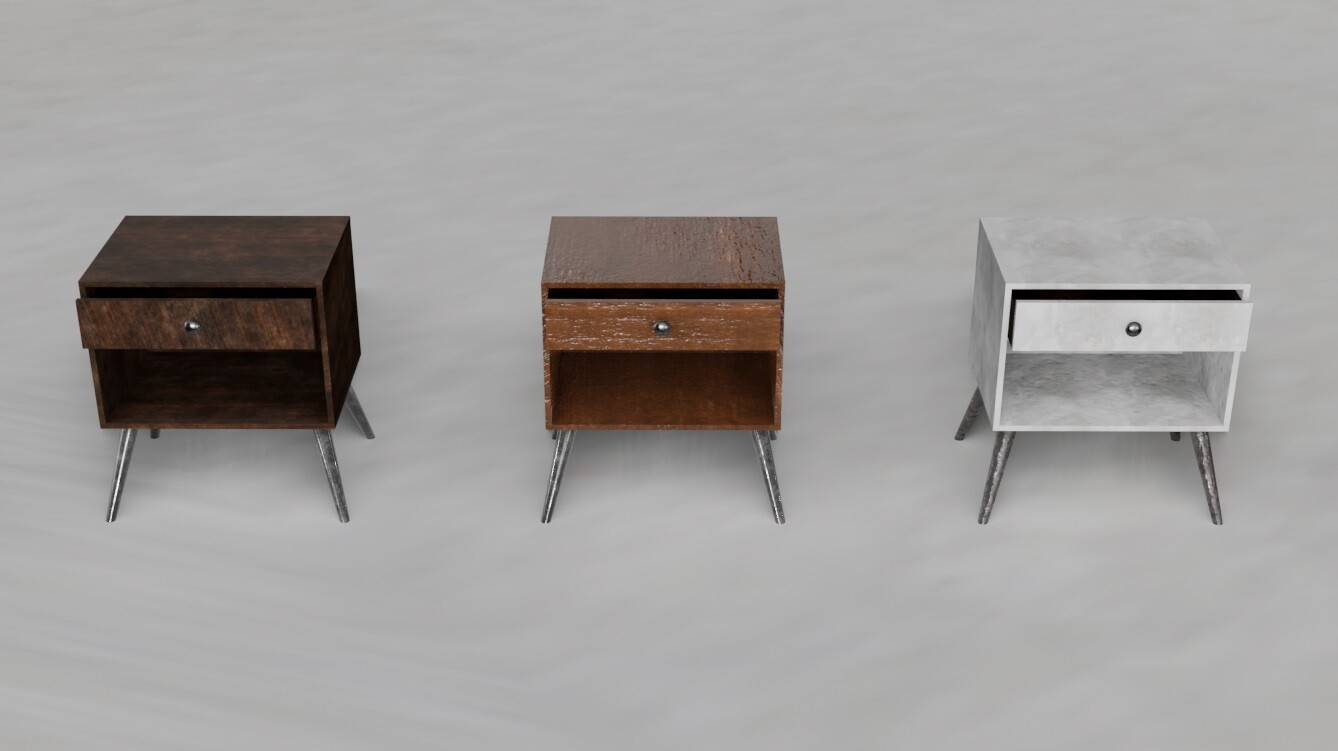 ArtStation - Bedside Table Collection | Game Assets