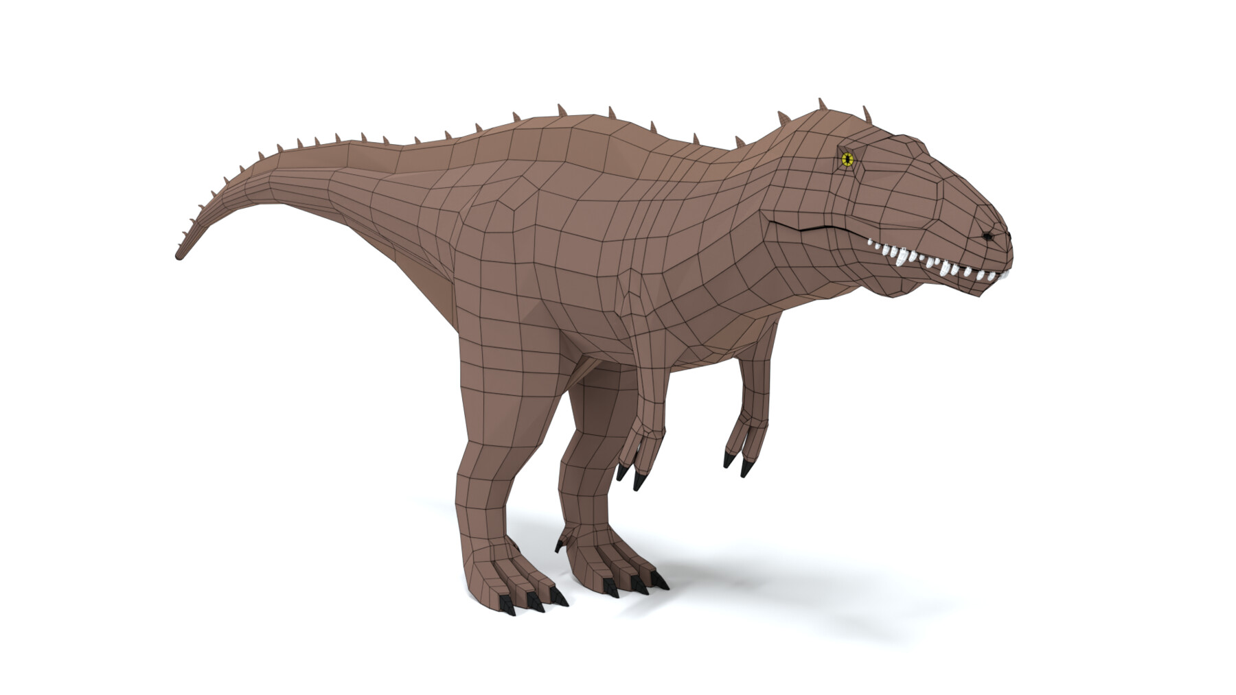 ArtStation - Low Poly Cartoon Edmontosaurus Dinosaur | Game Assets