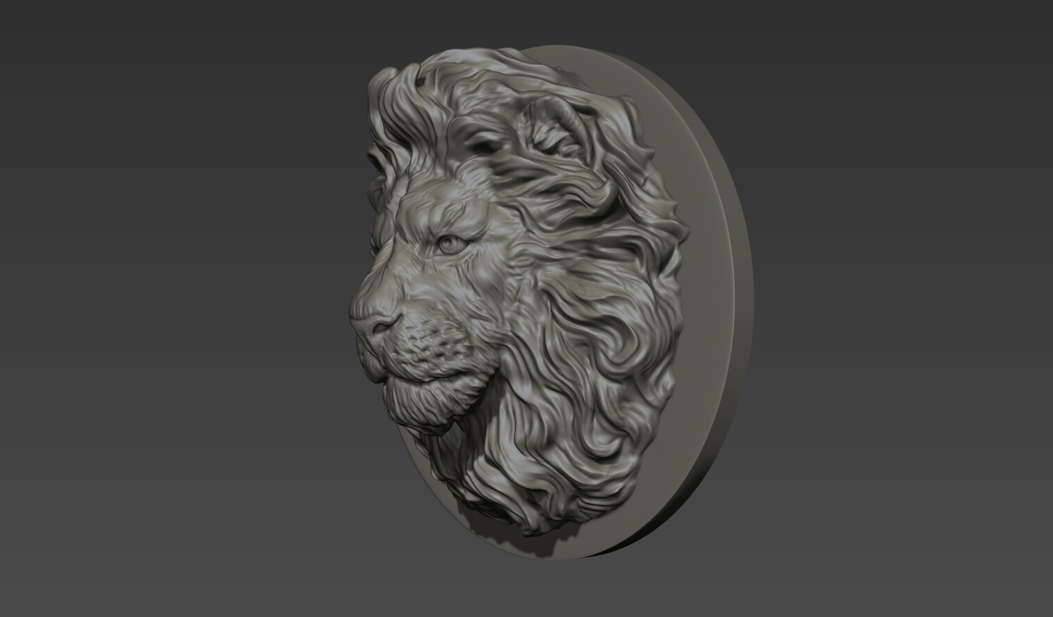 ArtStation - Lion head for pendant | Resources