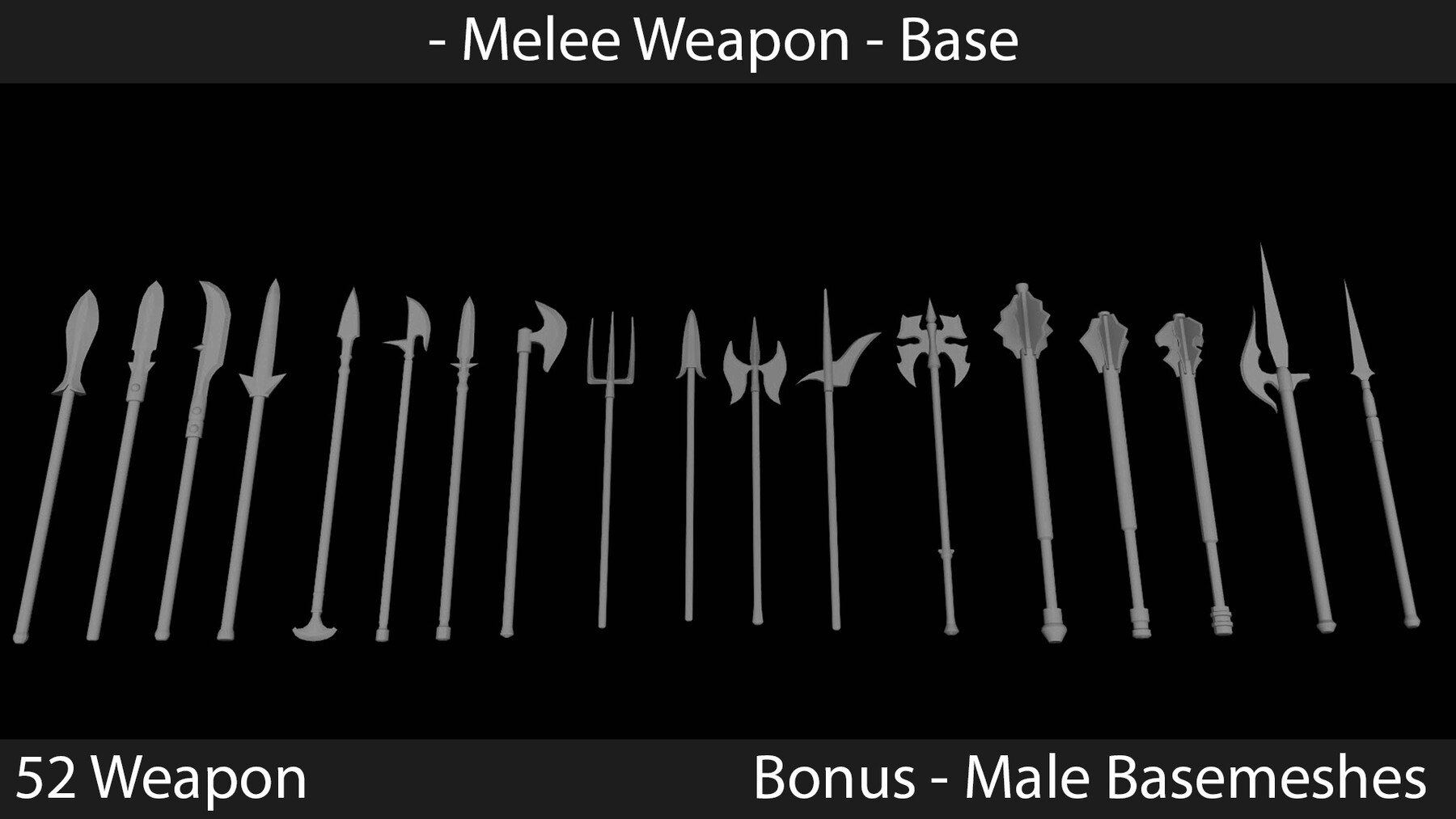 ArtStation - Melee Weapons - Base Meshes | Resources